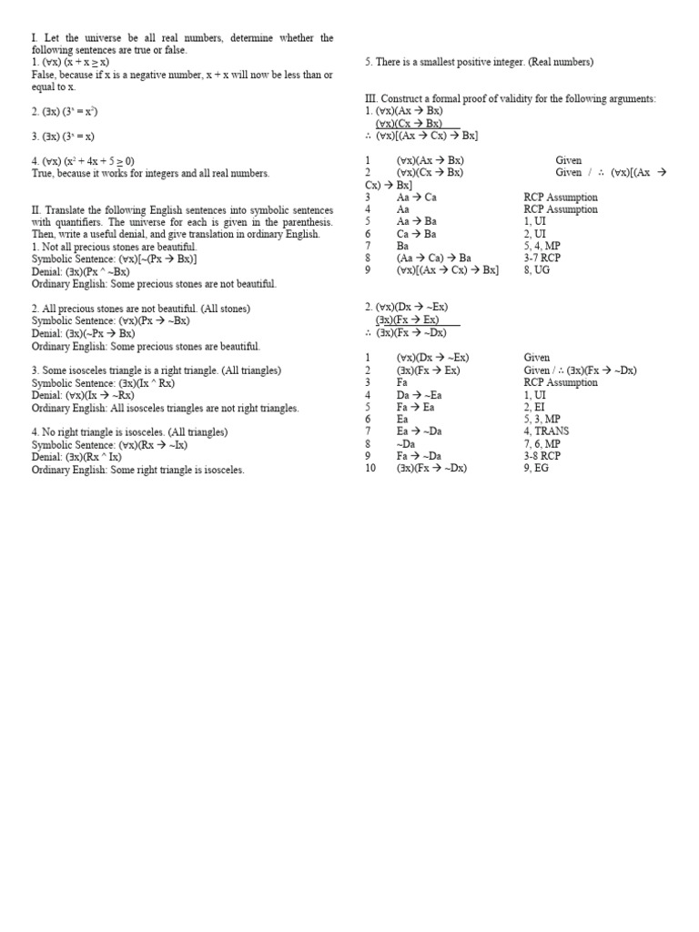 Exercise 3 (1) | PDF | Mathematical Notation | Numbers