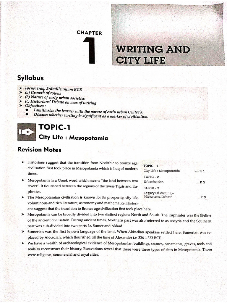 Writing and City Life | PDF