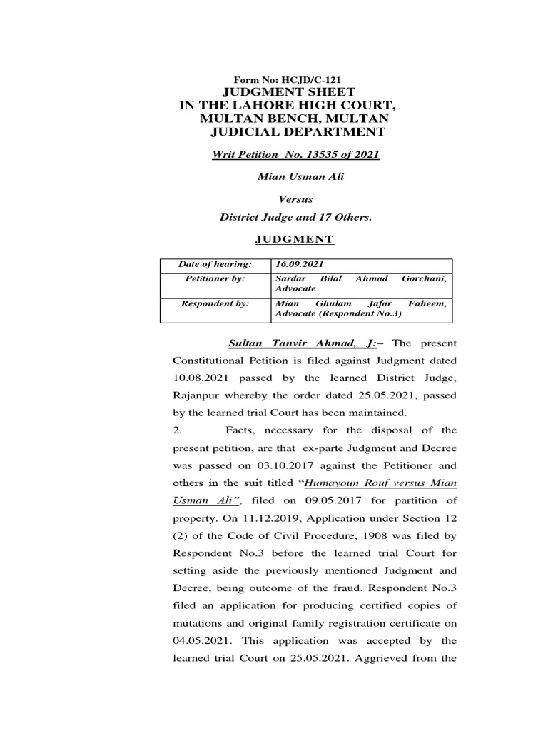 2021LHC5059 | PDF | Judgment (Law) | Lawsuit