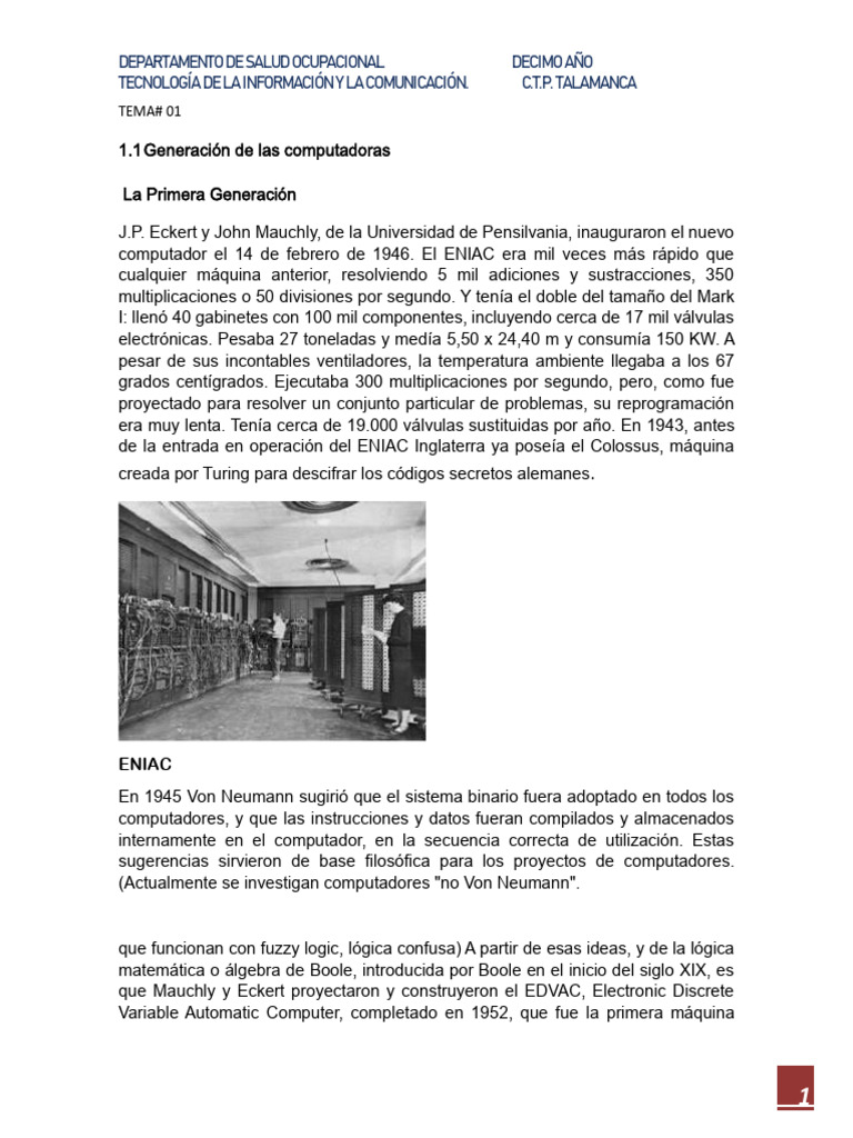 Tic Material | PDF | Microprocesador | Clases de computadoras