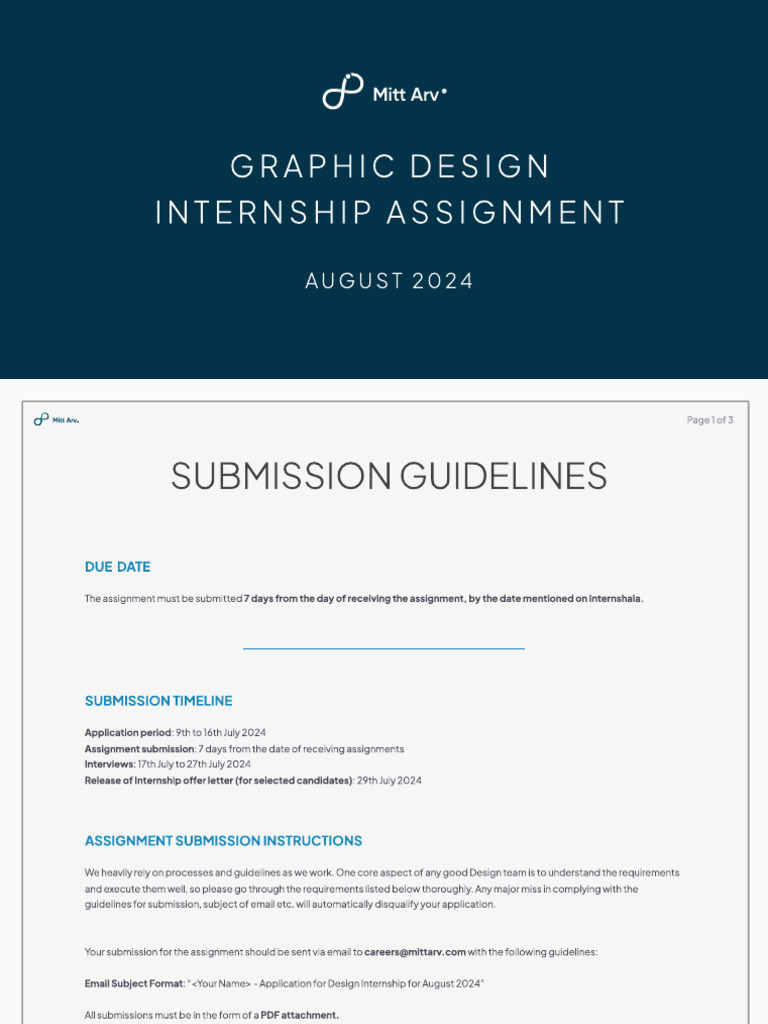 Graphic Design Internship Assignment Aug 2024 - With Guidelines | PDF | Chess Openings | Chess ...