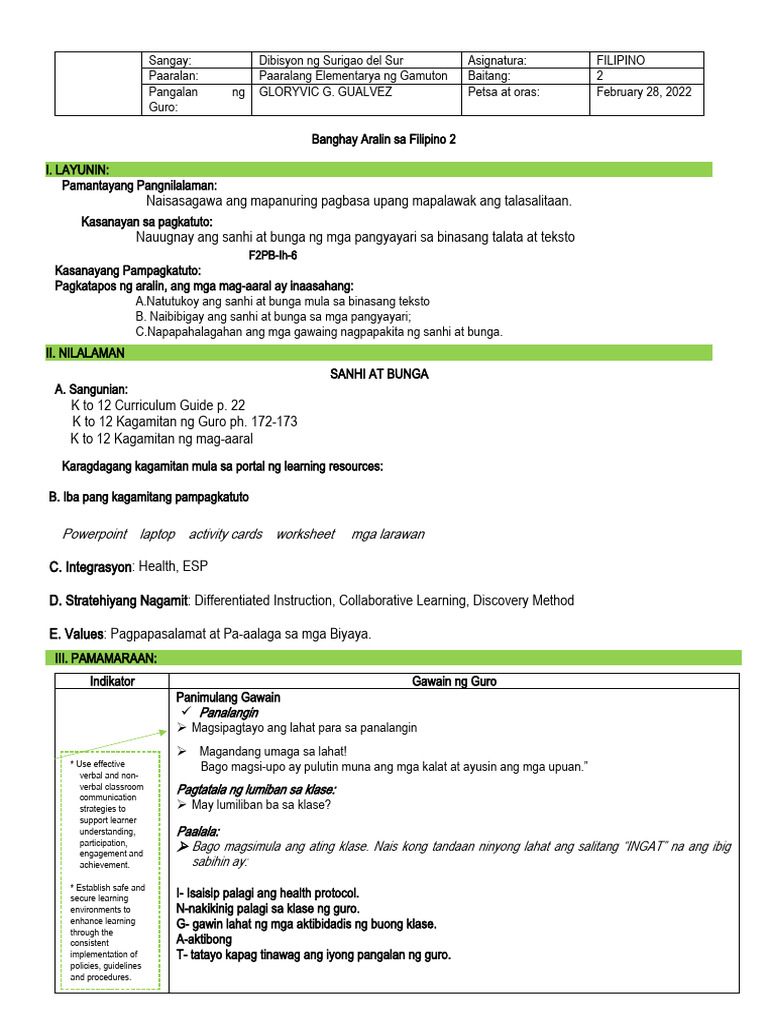 Co1 Glo-Filipino | PDF