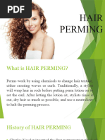 Permanent Waving: Step-by-Step Guide | PDF | Sulfur | Cysteine