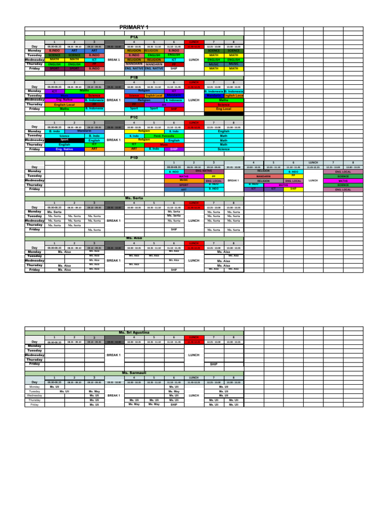 Roster T.A 2024 - 2025 | PDF | Inquiry | Observation