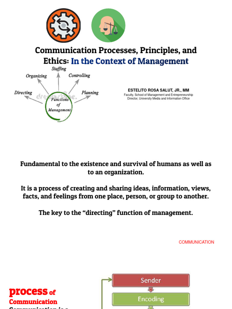 Communication Processes Principles and Ethics | PDF | Communication ...