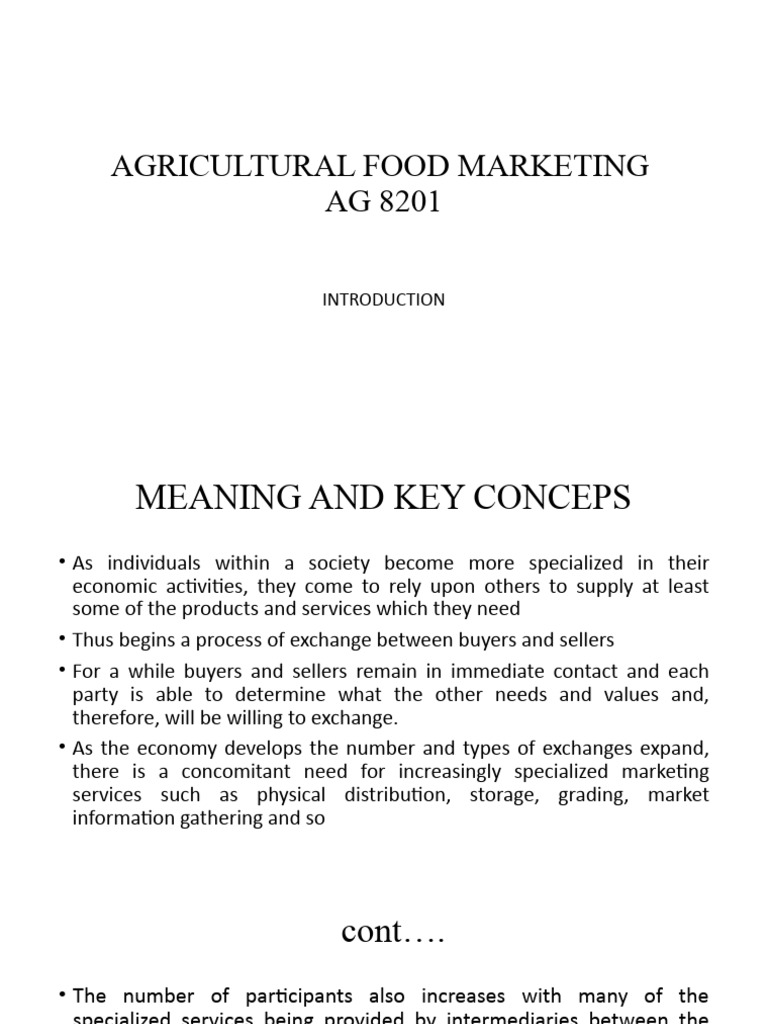 Agricultural Food Marketing - New | PDF | Cooperative | Marketing