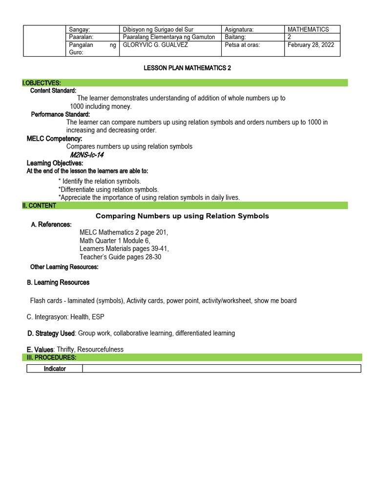 2ND Quarter DLP For Co | PDF