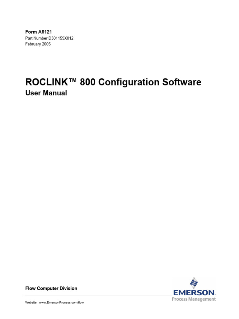 ROCLINK™ 800 Configuration Software: User Manual | PDF | Window ...