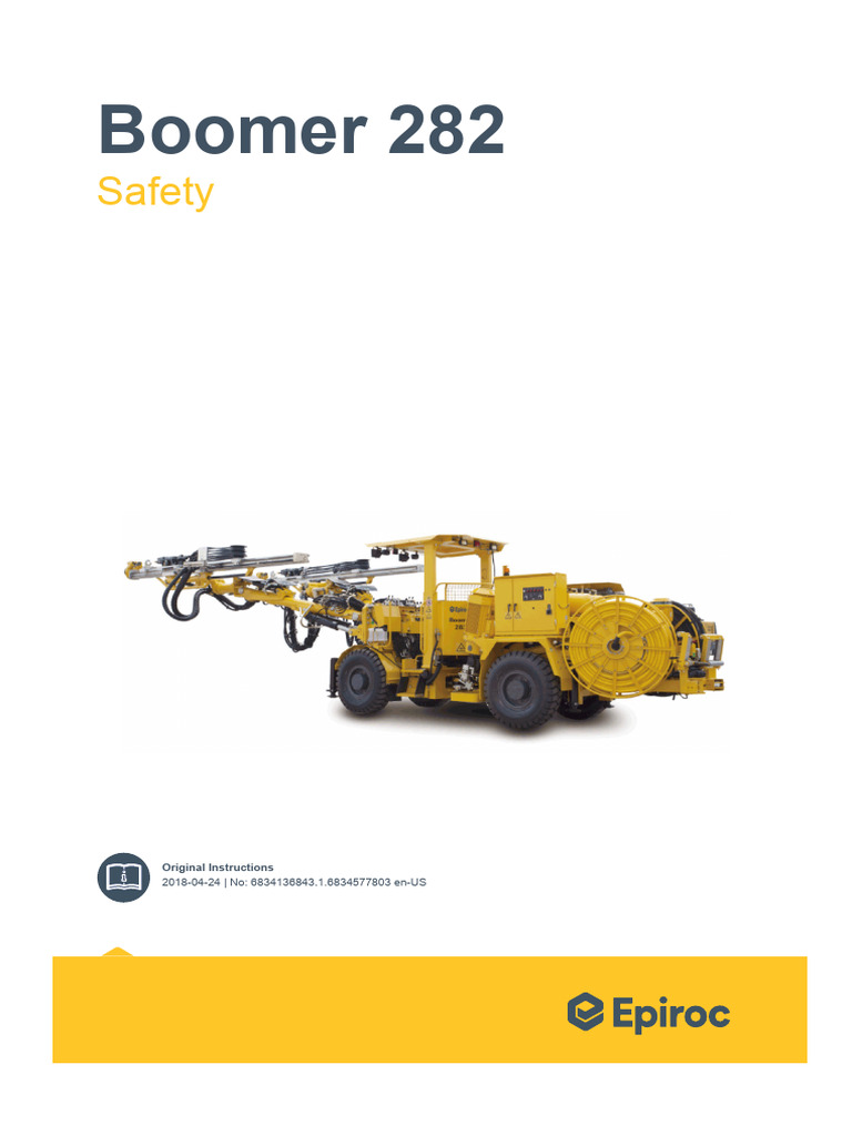 Boomer 282 Safety Manual Overview | PDF | Firefighting | Hazards