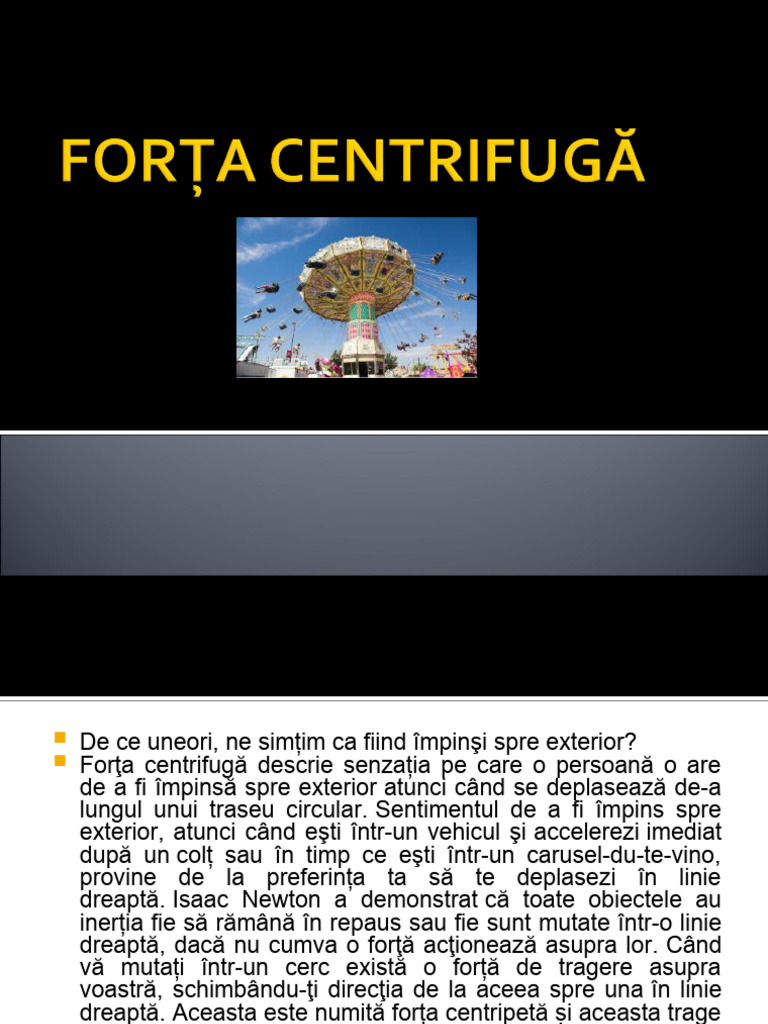 Forta Centrifuga | PDF