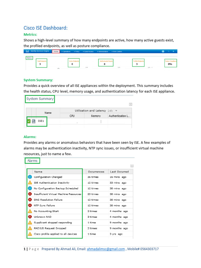 5 Cisco+ISE Dashboard | PDF | Radius | Computer Network
