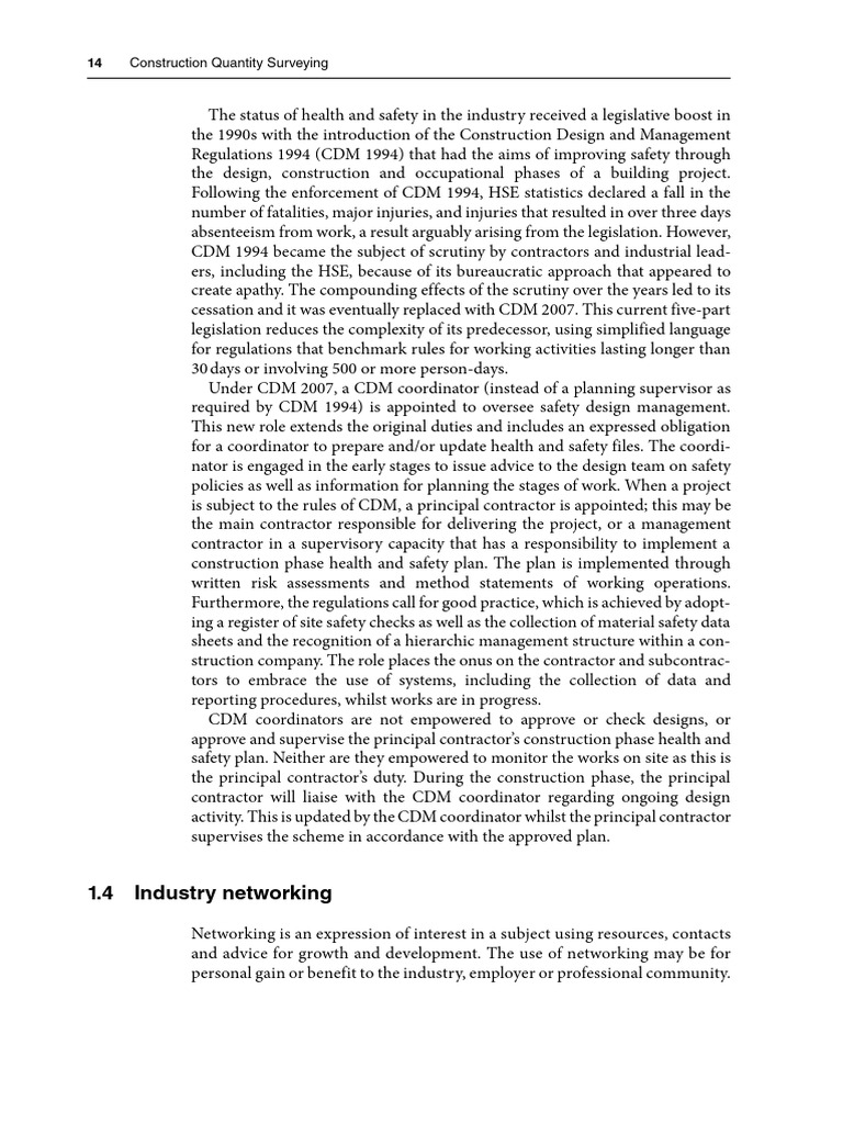 Construction Quantity Surveying - A Practical Guide For The Contractor's QS - 26 | PDF | Safety ...