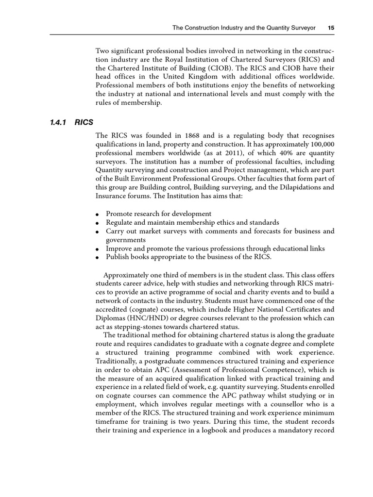 Construction Quantity Surveying - A Practical Guide For The Contractor's QS - 27 | PDF