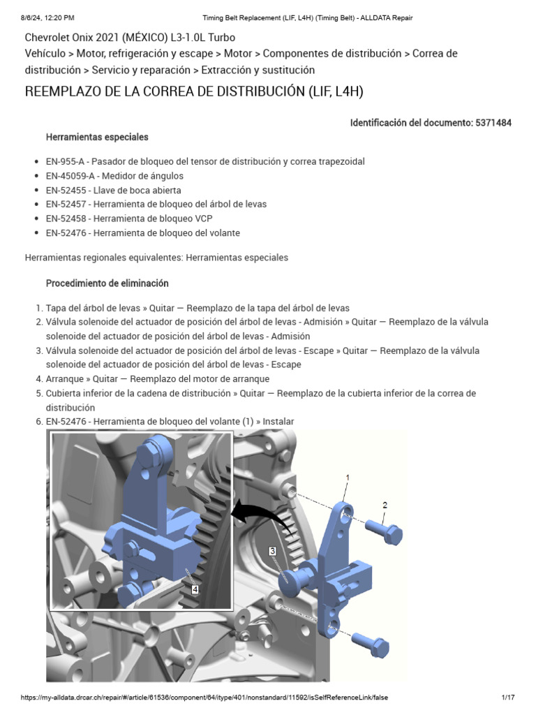 Timing Belt Replacement (LIF, L4H) (Timing Belt) - ALLDATA Repair | PDF ...