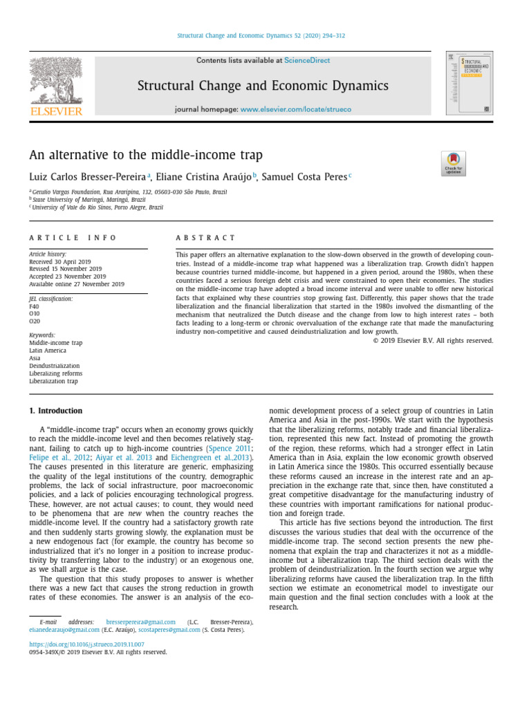 An - Alternative - To - The - Middle-Income - Trap | PDF | Economic ...