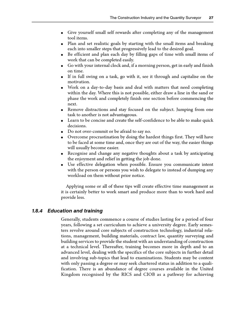 Construction Quantity Surveying - A Practical Guide For The Contractor ...