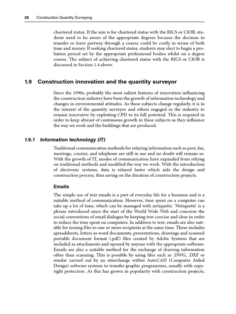 Construction Quantity Surveying - A Practical Guide For The Contractor's QS - 40 | PDF ...
