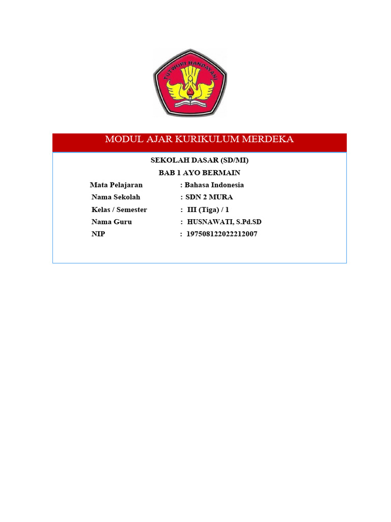 Modul B Indo KLS 3 | PDF