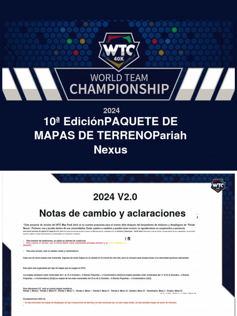 WTC 2024 Paquete de Mapas Lite v2 | PDF