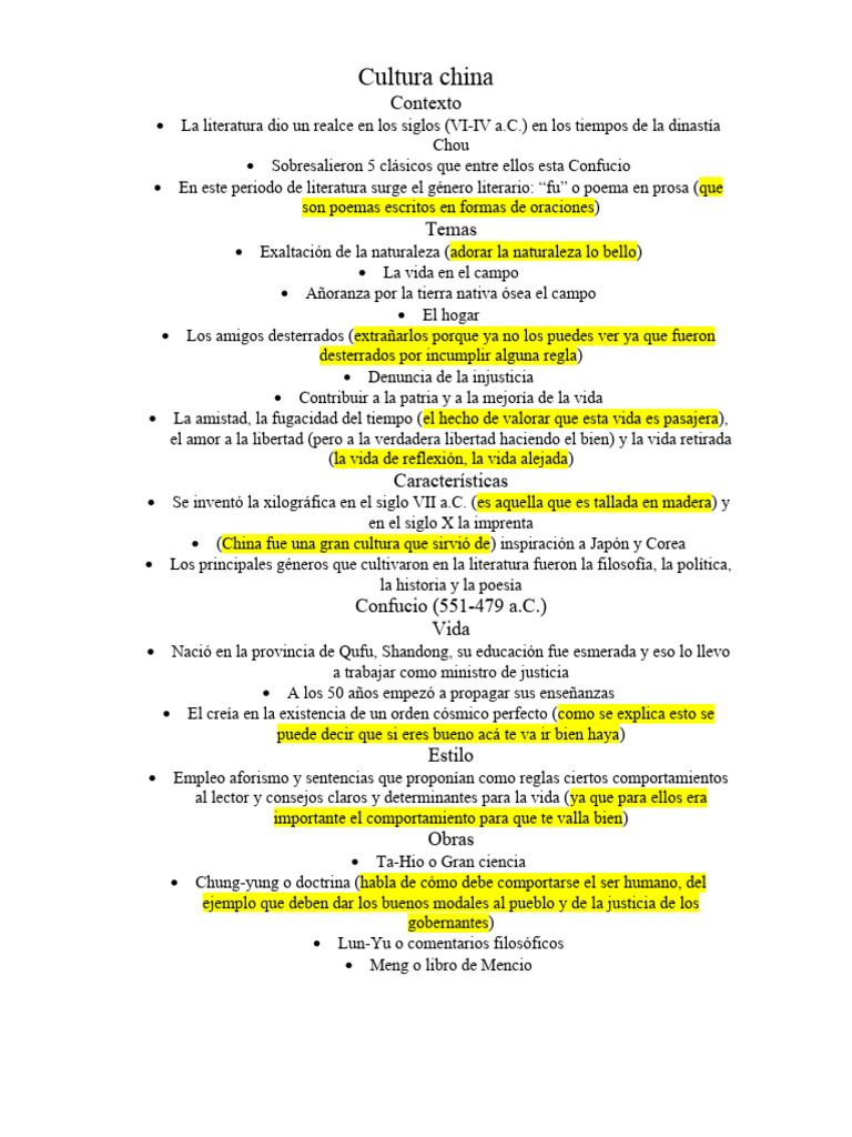 Cultura China | PDF | Confucio