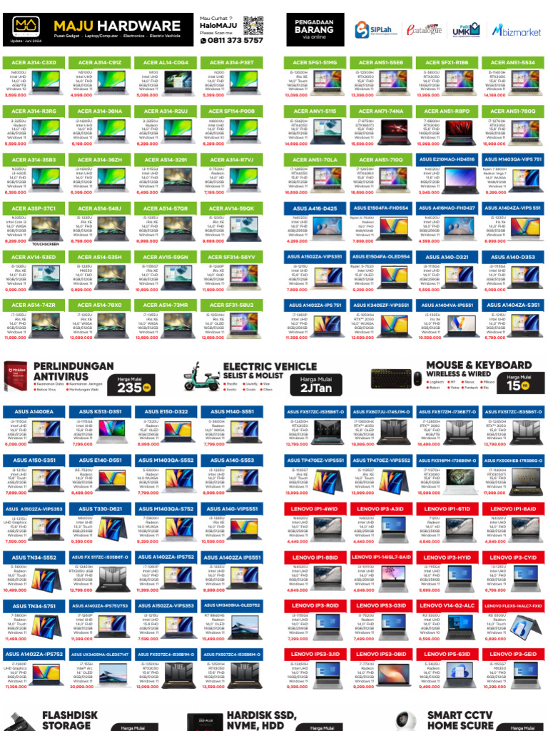 Brosur Laptop 19 Juni 2024 | PDF