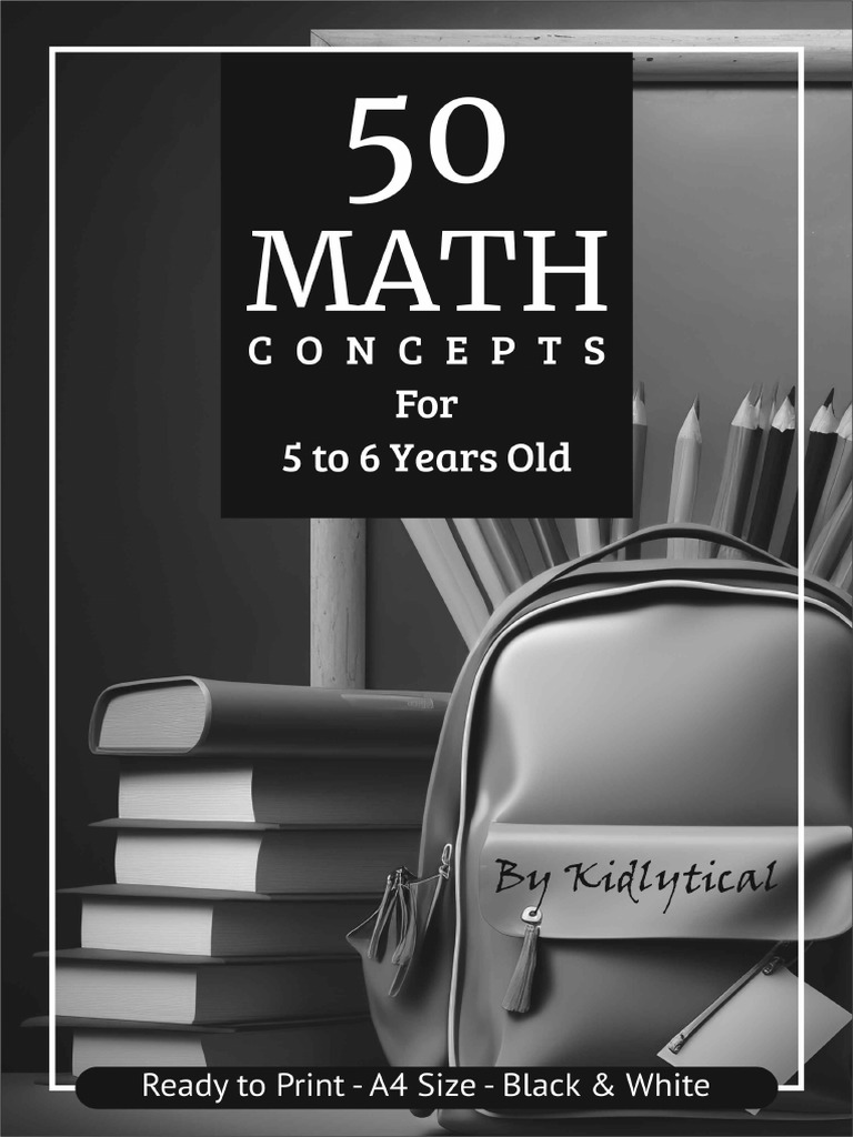 50 Math Concepts For 5 To 6 Years Old n9wtf2 | PDF