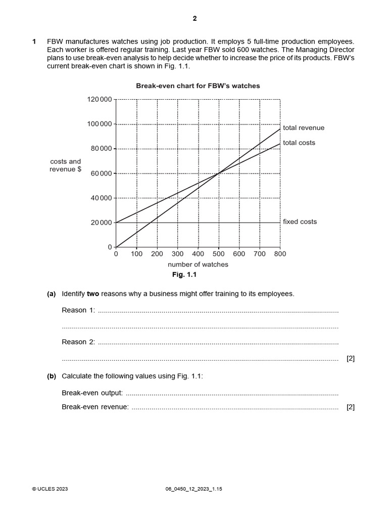 Bs Paper 1 | PDF | Money | Business