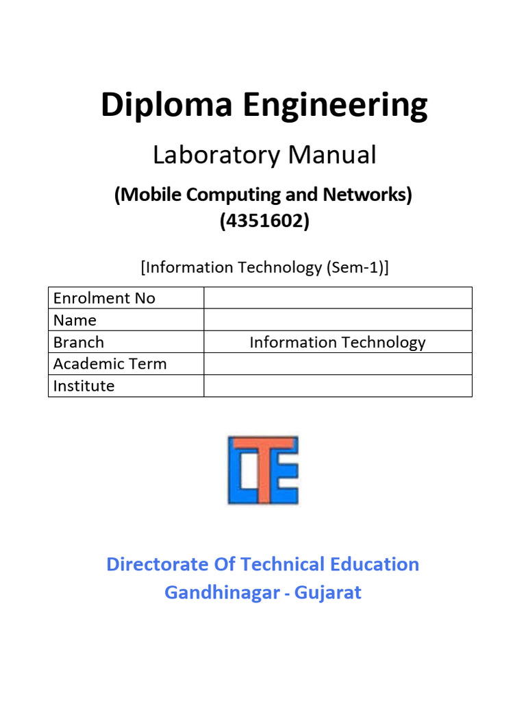 MCN Diploma Lab Manual | PDF | Computer Network | Ip Address