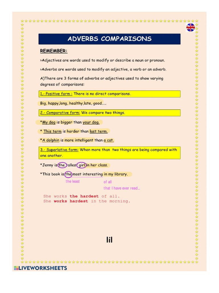 Adverb Comparison DONE | PDF