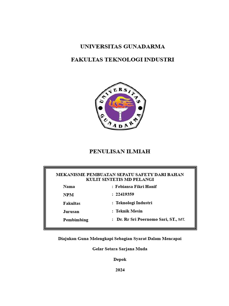 Febiansa Fikri Hanif - 22419359 - Penulisan Ilmiah | PDF