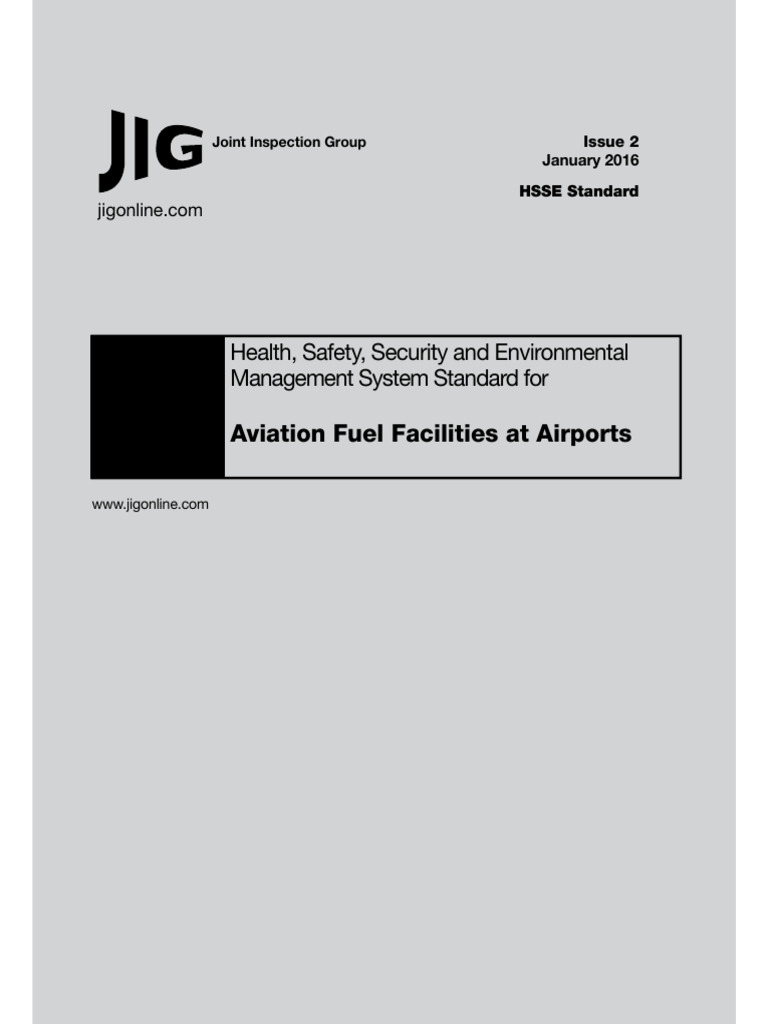 HSSE Management Standard for Aviation Fuel | PDF | Occupational Safety ...