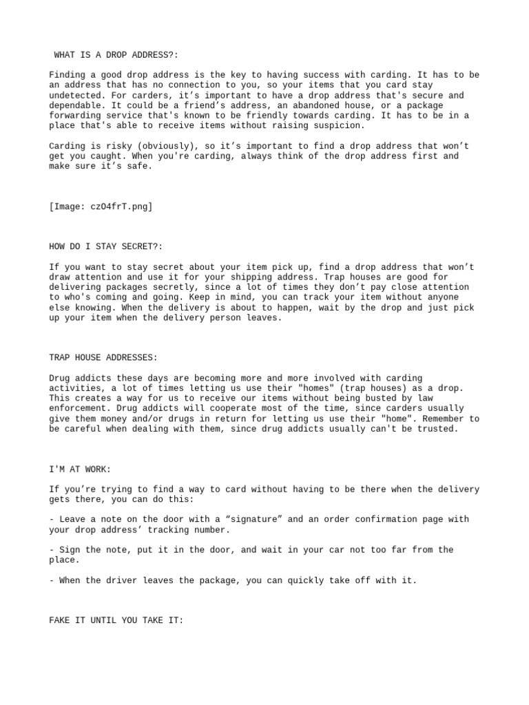 What Is A Drop Address | PDF