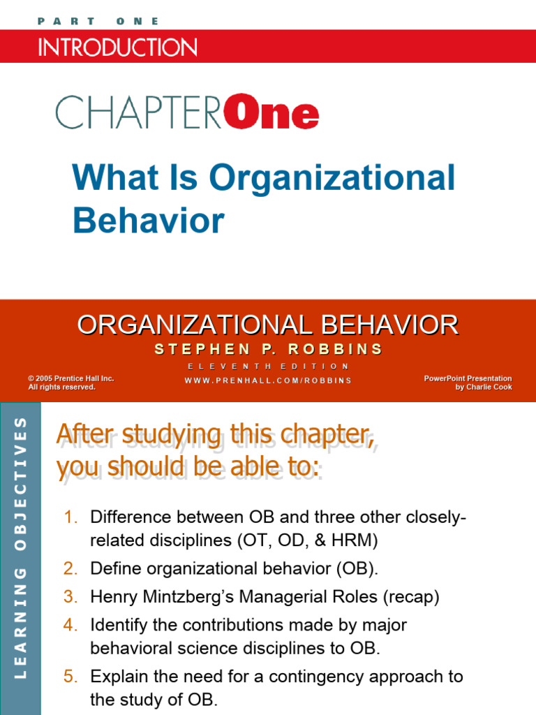Chapter 1 What Is OB | PDF | Business