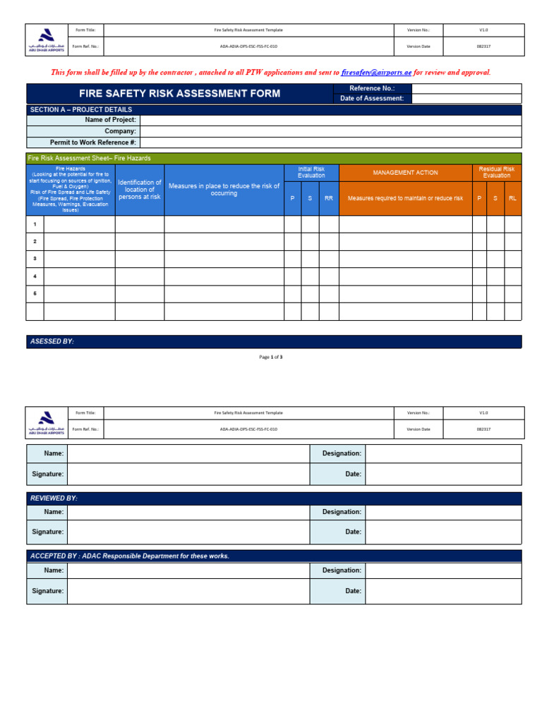 02 Fire Risk Assessment | PDF | Risk | Fire Safety