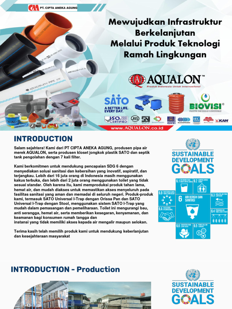 Presentasi AQUALON SATO+BIOVISI-PUPR-19072024 | PDF