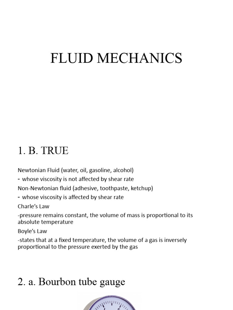 FLUID MECHANICS | PDF | Buoyancy | Pressure