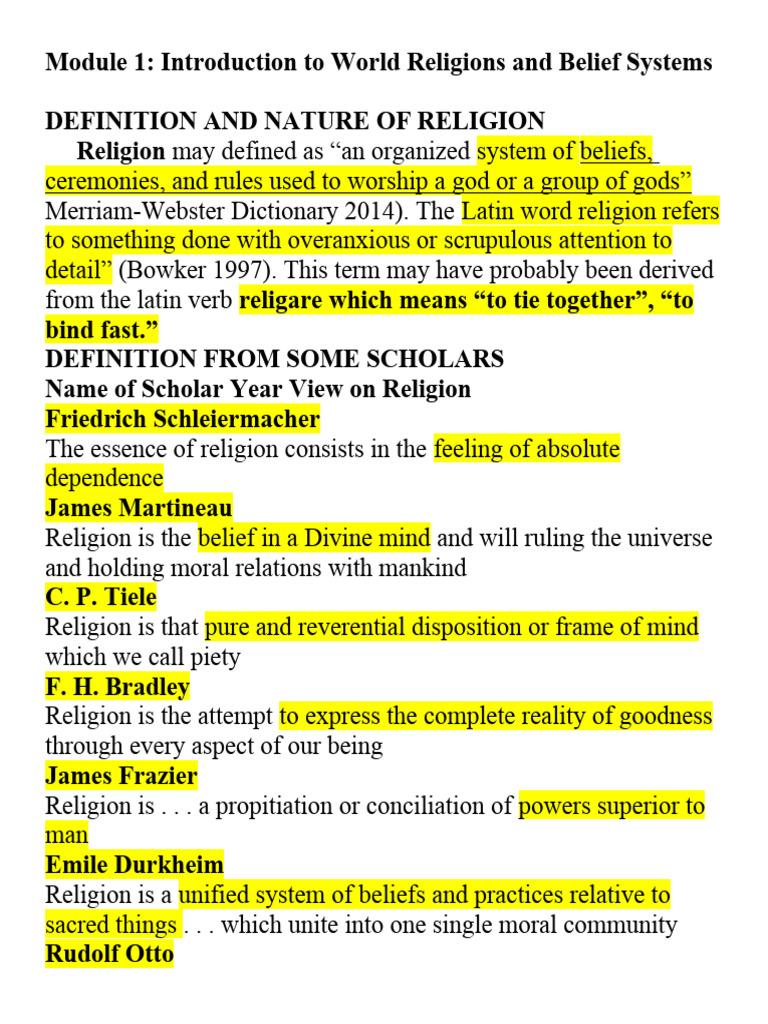 Handouts-Introto-World-2024-2025-1 | PDF | Transcendence (Religion) | God