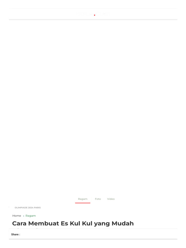 Cara Membuat Es Kul Kul Yang Mudah Dipraktikkan - Ragam | PDF