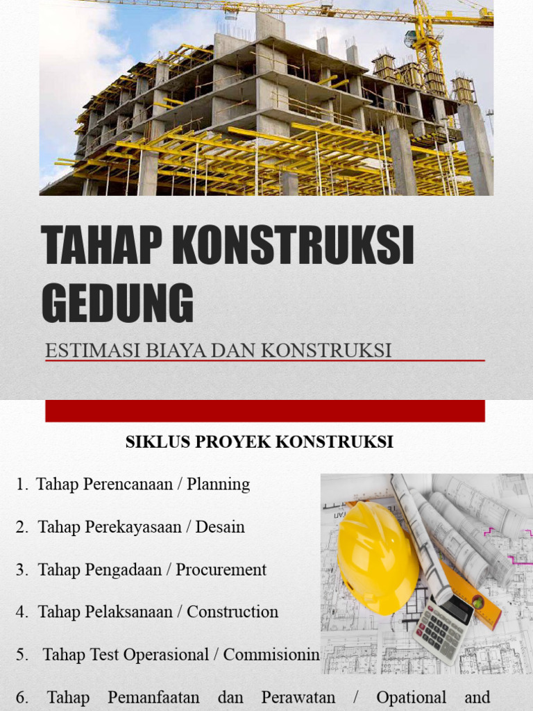 Tahap Konstruksi Gedung Smk58jakarta | PDF | Griya & Taman