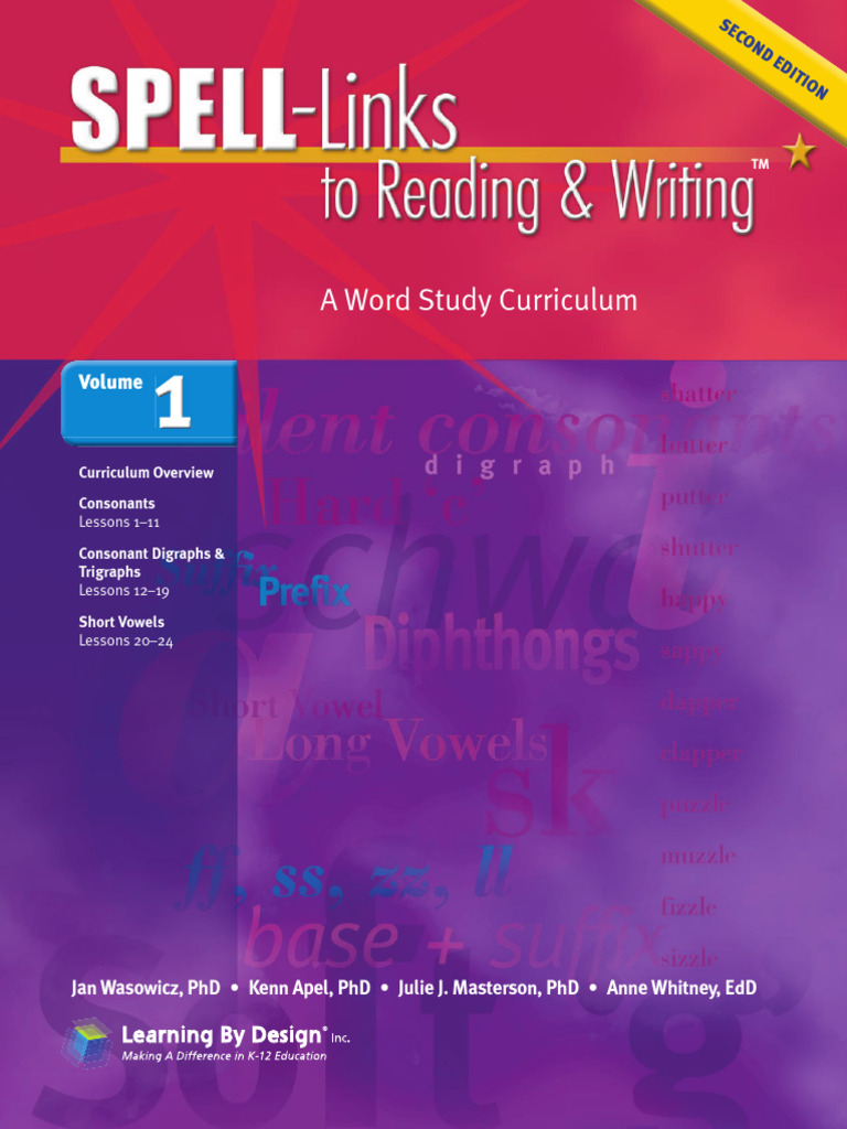 SPELL Links To Reading Writing ProductSample 2019 | PDF | Literacy | Speech