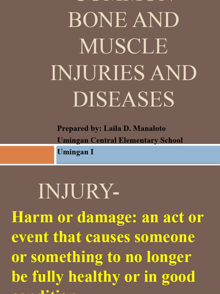Common Bone and Muscle Injuries and Diseases | PDF | Bone | Diseases ...