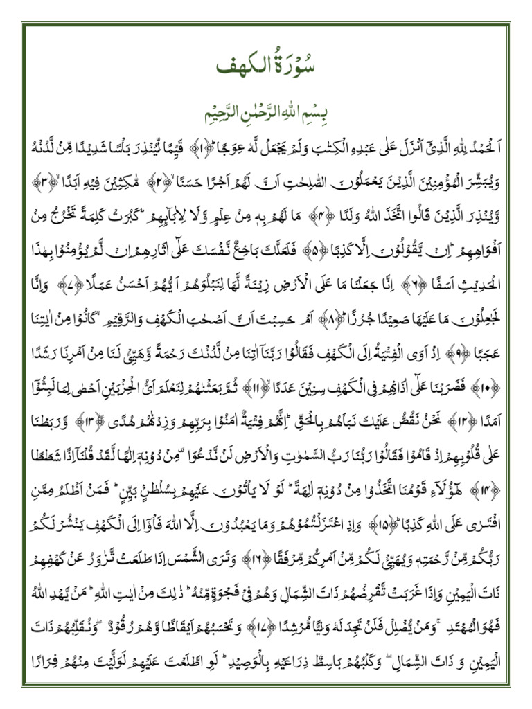 Surah Kahaf | PDF