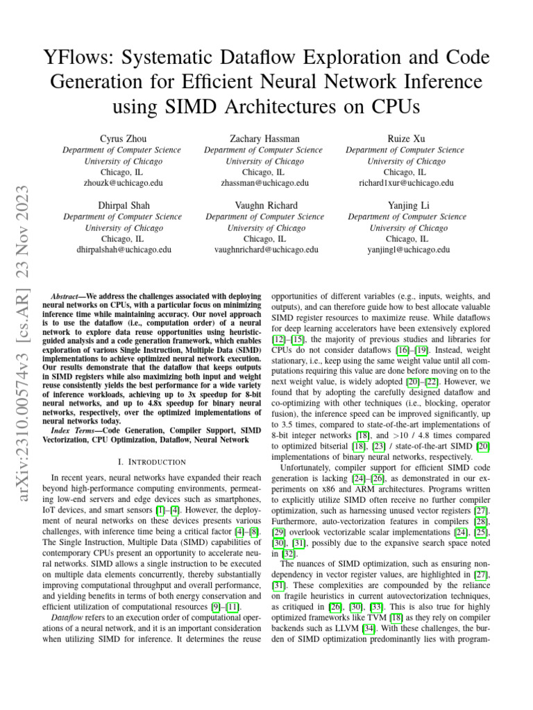 Yflows: Systematic Dataflow Exploration and Code Generation For ...