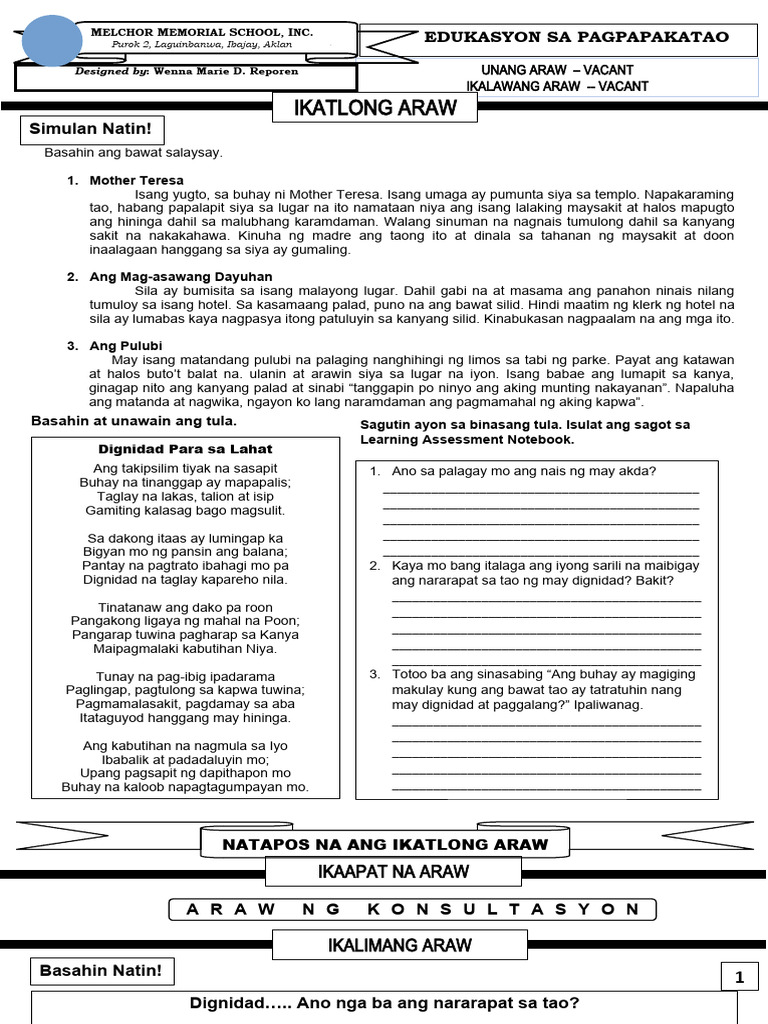 ESP 10 Module 7th 8th | PDF