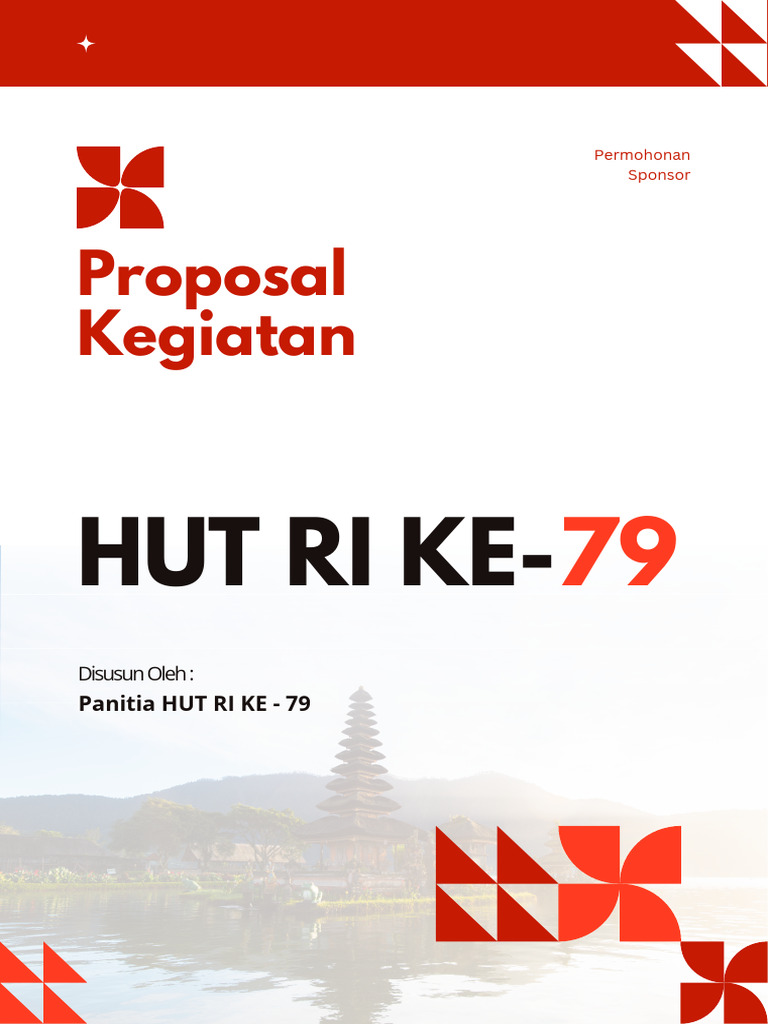 Merah Putih Geometris Proposal Pengajuan Sponsor Kegiatan Kemerdekaan ...