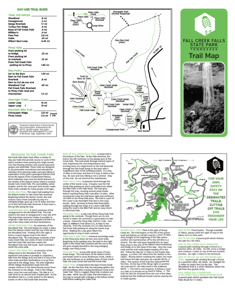 fcf_trail_map_2014 (1) | PDF | Trail | Outdoor Recreation