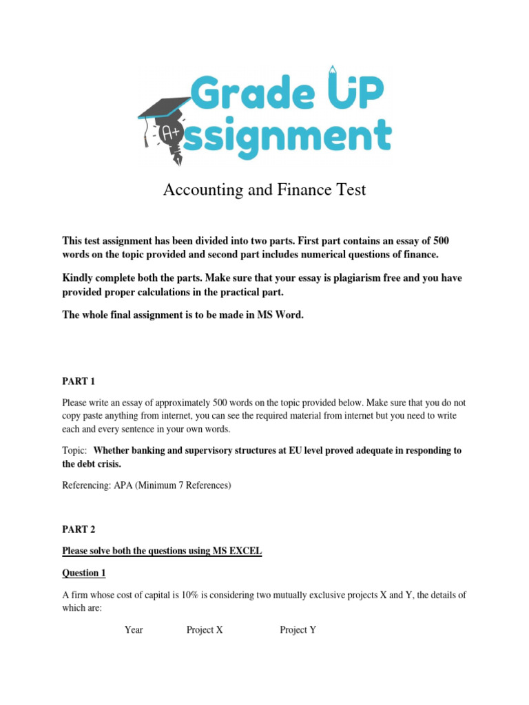 Finance Test | PDF | Balance Sheet | Economies