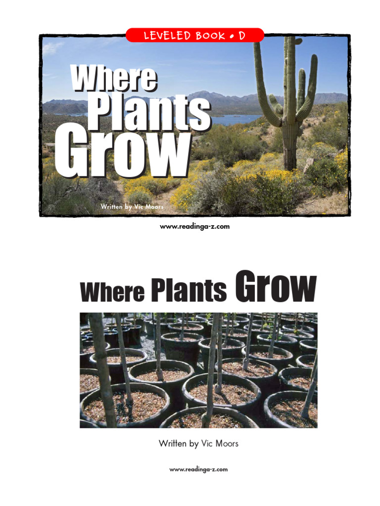 14 - Where Plants Grow - Password - Removed | PDF | Plants | Horticulture
