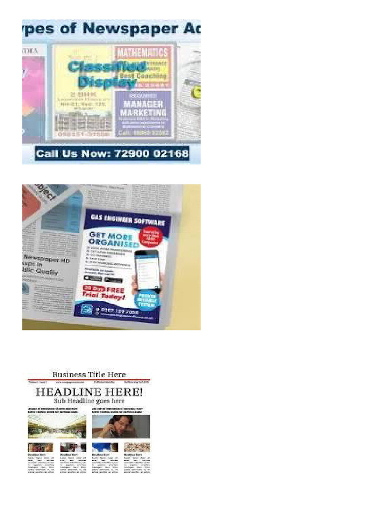 Parts of News Paper | PDF