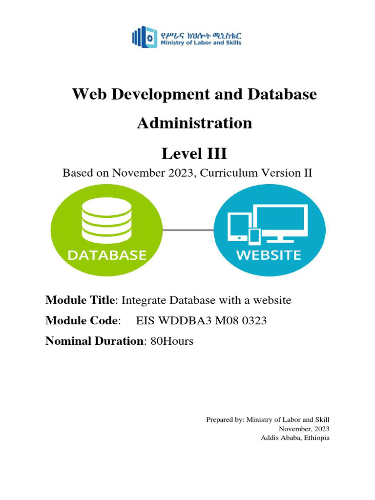 TM08 Integrating Database With A Website | PDF | World Wide Web | Internet & Web